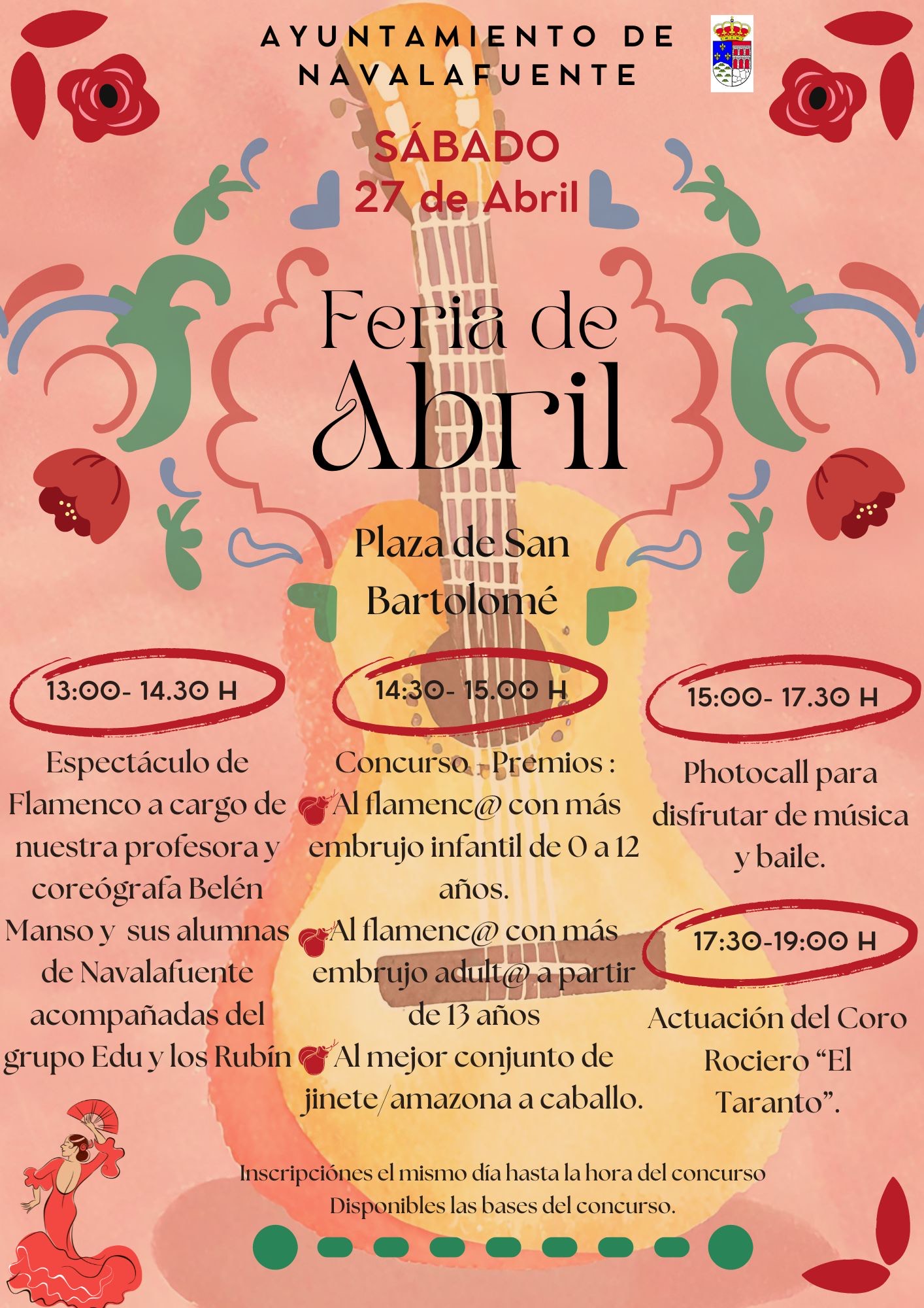 RECUERDA: SÁBADO 27 CELEBRAMOS NUESTRA FERIA ABRIL – Ayuntamiento de ...